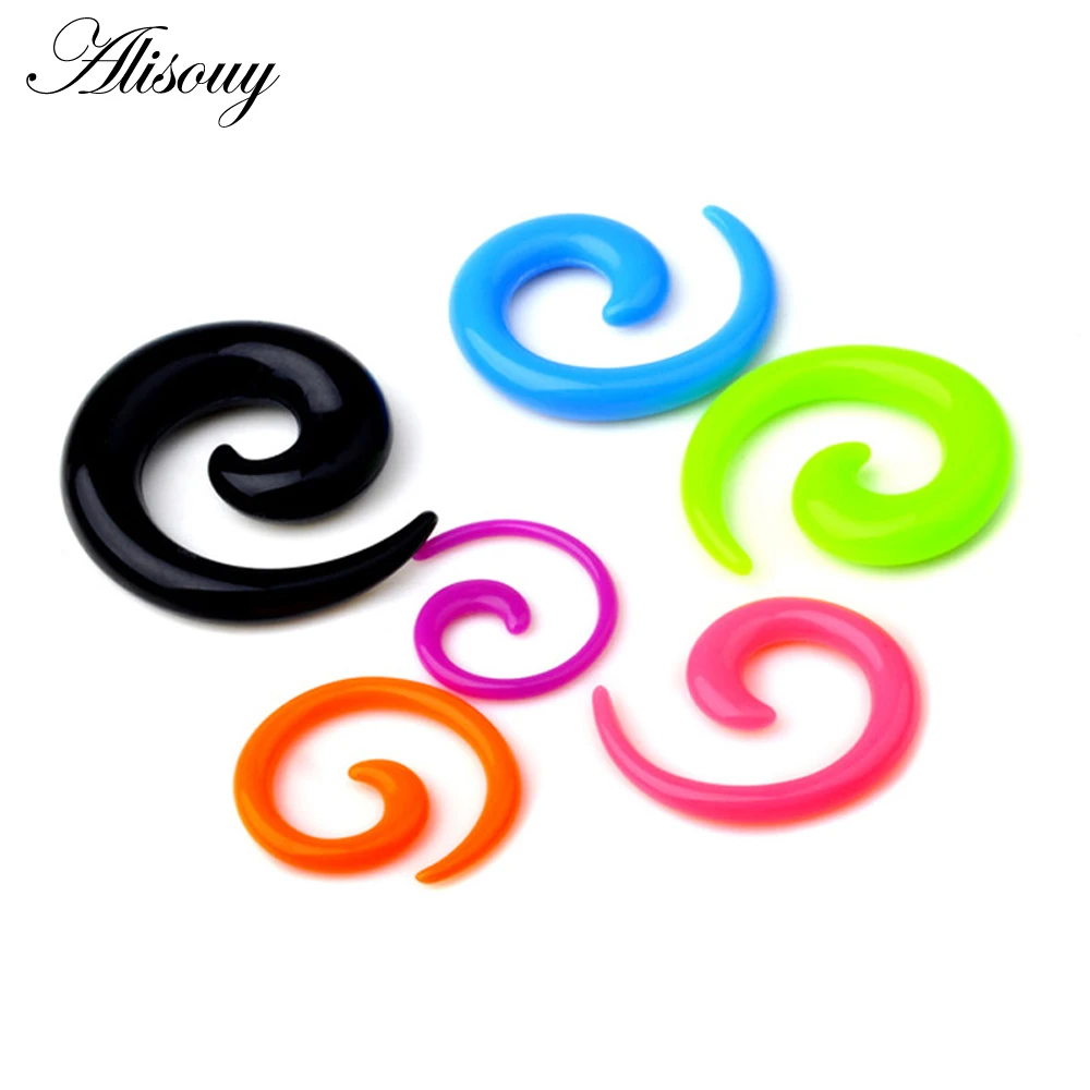 Alisouy-Acrylic-Spiral-Ear-Plugs-Tunnel-Expanders-Body-Piercing-Jewelry ...
