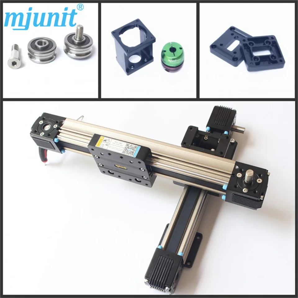 Linear Belt Drive Rail Aluminum Alloy U shape Bearing Slide Unit Guide ... Linear Belt Drive Rail Aluminum Alloy U shape Bearing Slide Unit Guide ...