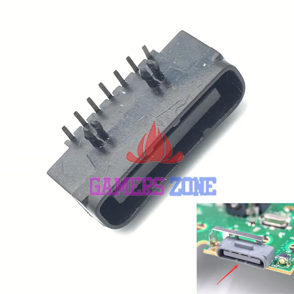 2pcs-Black-Grey-Repair-Replacement-Parts-Socket-Plug-USB-Interface ...