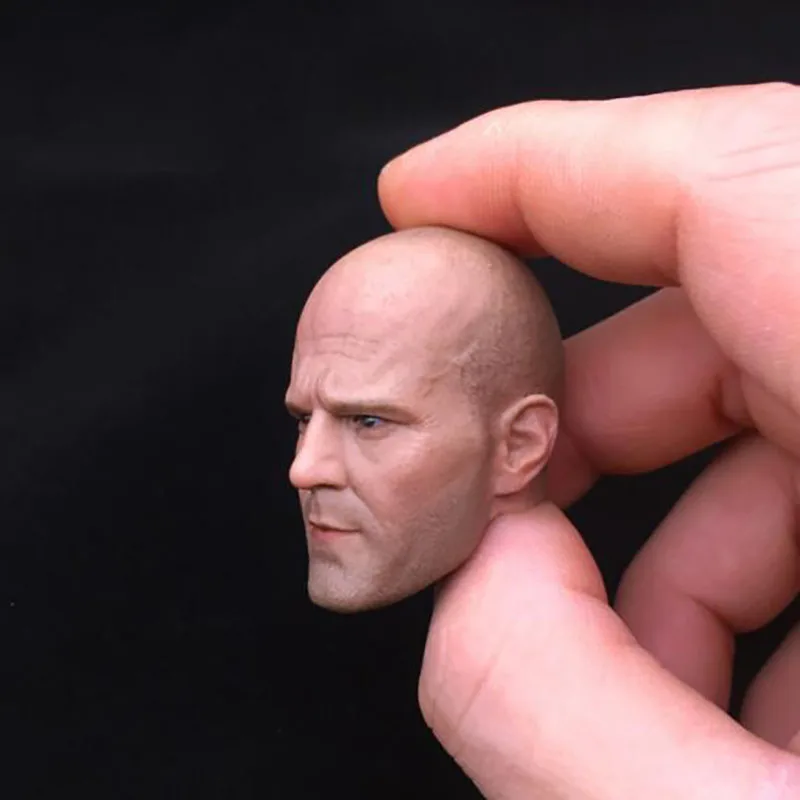 1/6 Scale Fast Jason Statham Head Sculpt Male Man Version Model Short ...