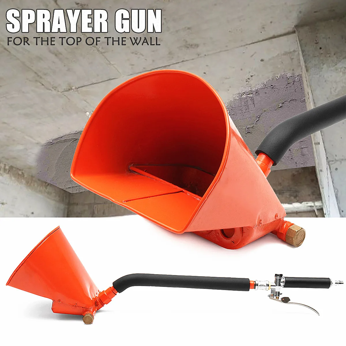 31C 4 Jets Air Stucco Cement Plaster Texture Hopper Sprayer Guns Cement ...
