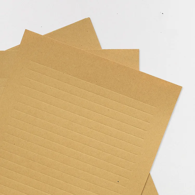 Pack of 10 Pieces Blank Writig Paper Texture Dark Khaki Kcraft Product ...
