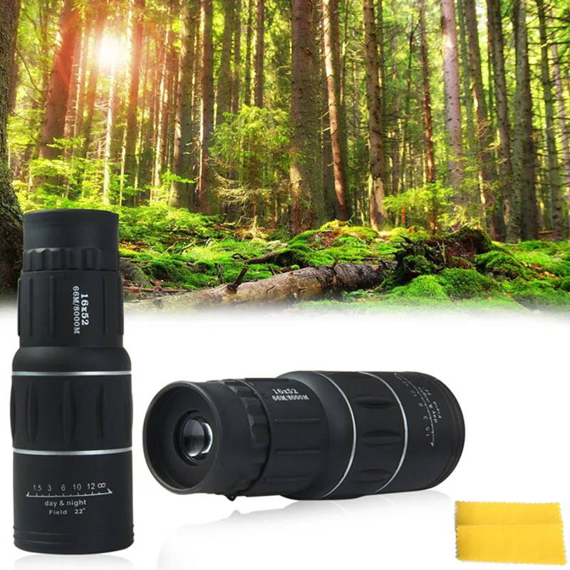 Newest 16x52 Dual Focus Zoom Optic Lens Day Night Vision Monocular ...