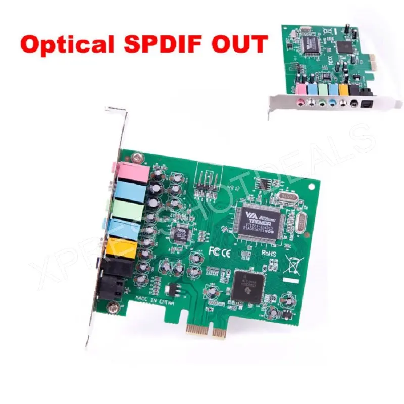 새로운 PCI E PCI 익스프레스 8 채널 7.1 SPDIF 오디오 사운드 카드 PC windows7의/8|sound card ...