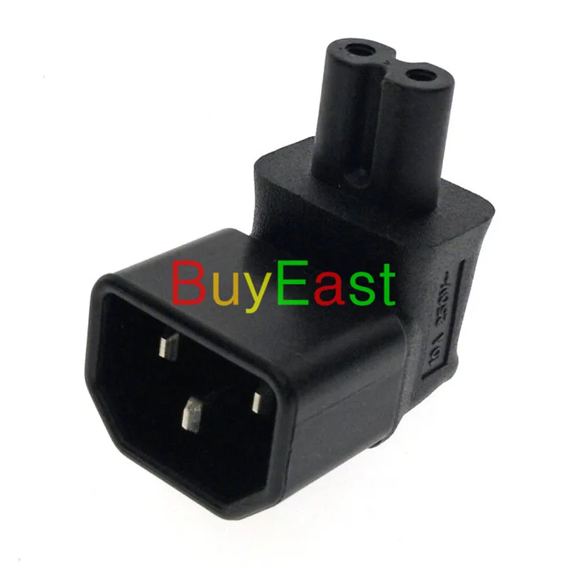 Power Source Iec C14 Male To C7 Adapter C7 To Iec C14 Adapter 90 Degrees In Electrical Sockets