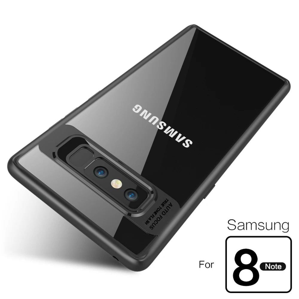 For Samsung Galaxy Note 8 Case Hard Clear Back Cover for Luxury Case ...