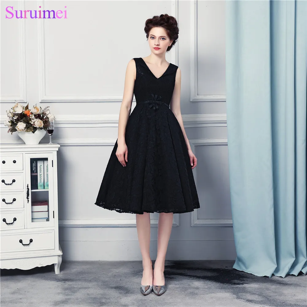 Watch! New Design Short Evening Dresses Sexy V Neck High Quality Lace ...
