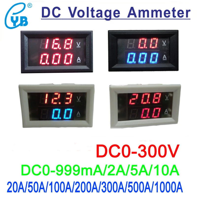 Led Digital Meter Voltmeter Ammeter | Ammeters Digital Voltmeters Dc - 27va Dc 0-300v - Aliexpress