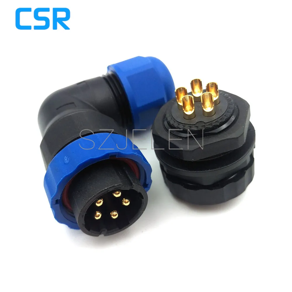 Sd20ta-zm, Waterproof 5 Pin Connector,ip67, Led 5 Pin Power Cable ...