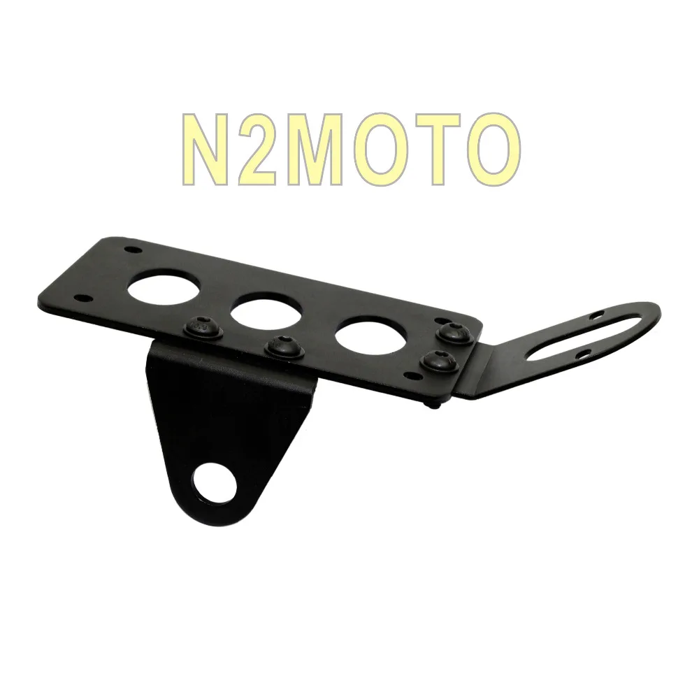 Motorcycle Retro Custom Side Mount License Plate Bracket 3/4" Alex ...
