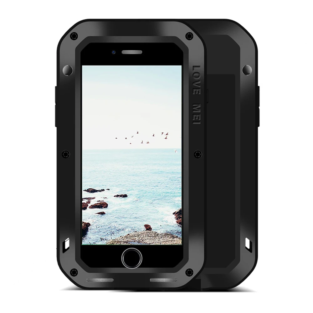 Love Mei Armor Case for iPhone 8 Powerful Waterproof Shockproof Case ...