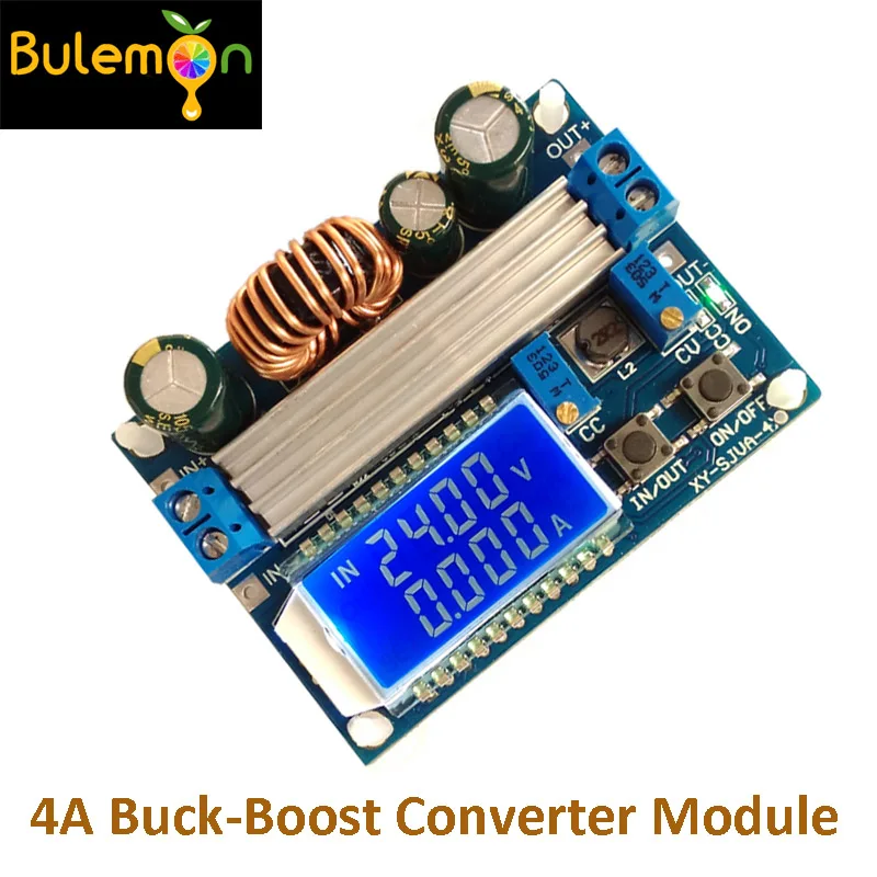 5pcs/lot 4A Buck Boost Converter Module Adjustable Buck Boost Board ...