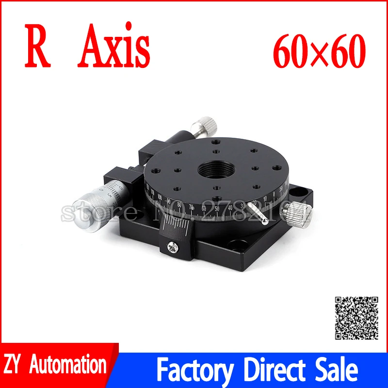 R Axis 60mm 2.4" Manual 360 Degree Heavy Load Rotary Sliding Table ...