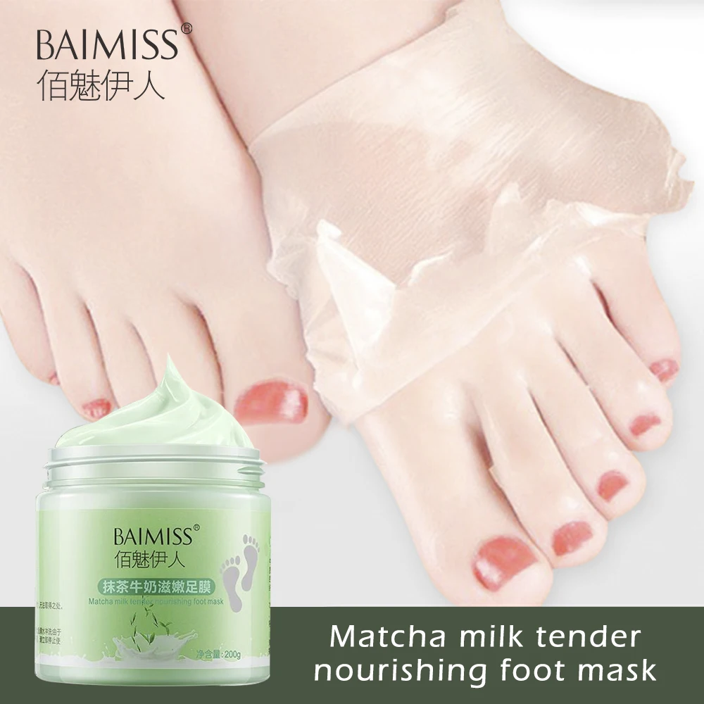 BAIMISS Matcha Milk Nourish Foot Mask Feet Care Exfoliating ...