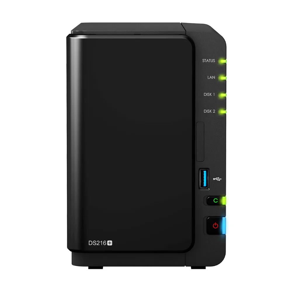 NAS Synology Disk Station DS216+II 2 bay diskless nas server network ...