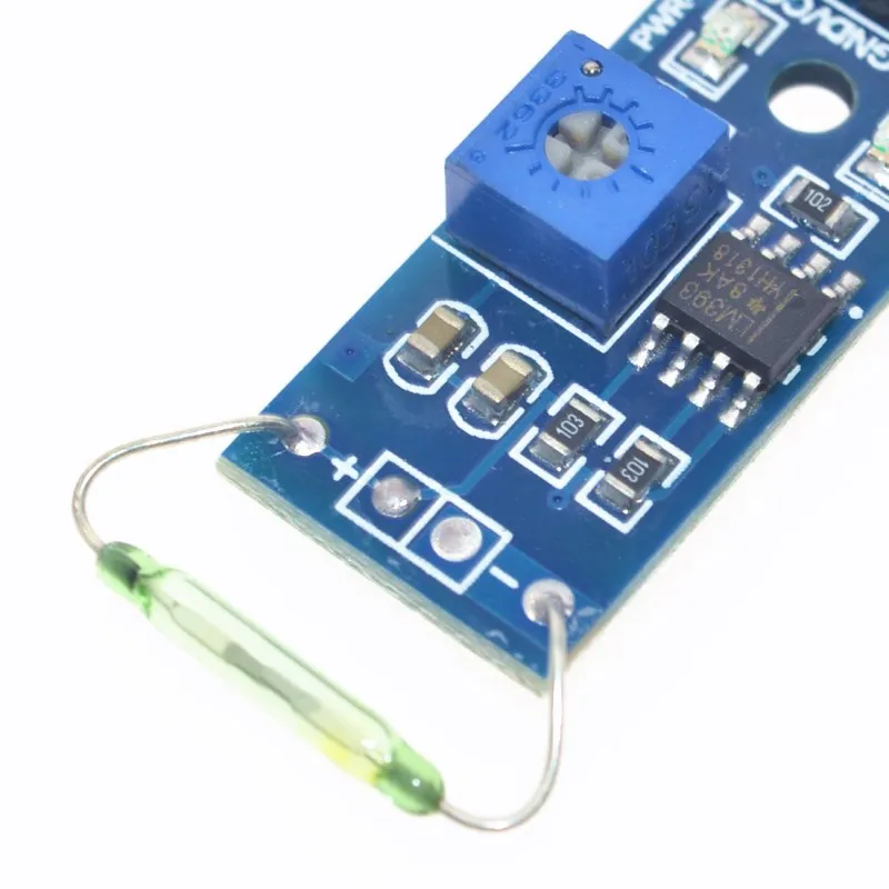 Reed sensor module with normally open reed, 3.3V-5V