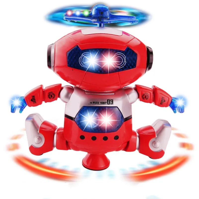 2020 Intelligent 360 Rotating Space Dancing Robot Electronic Infrared ...