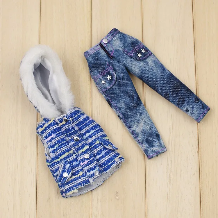 Outfits for Blyth doll A set Jeans and coat suit for the JOINT body ...