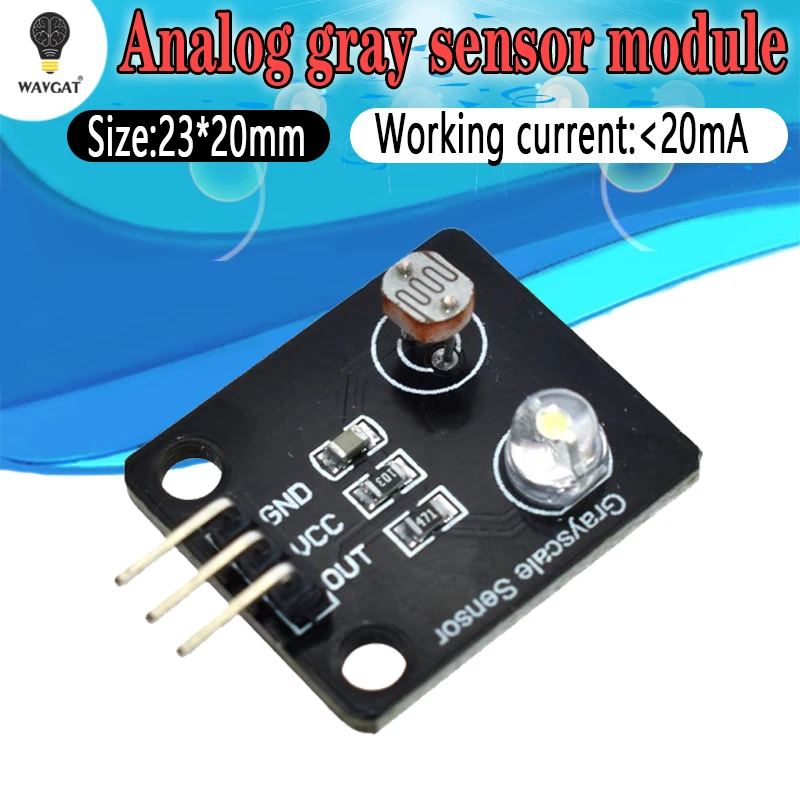 WAVGAT-Photosensitive-resistor-Light-Sensor-Analog-Grayscale-Sensor-Electronic-Board-Line-finder ...