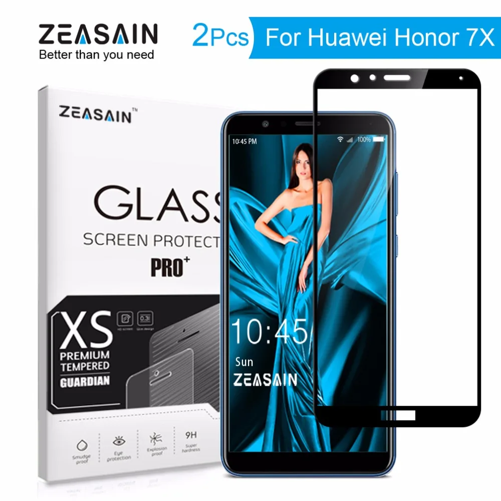 2 Pack Original ZEASAIN 2.5D 9H Full Cover Tempered Glass Screen ...