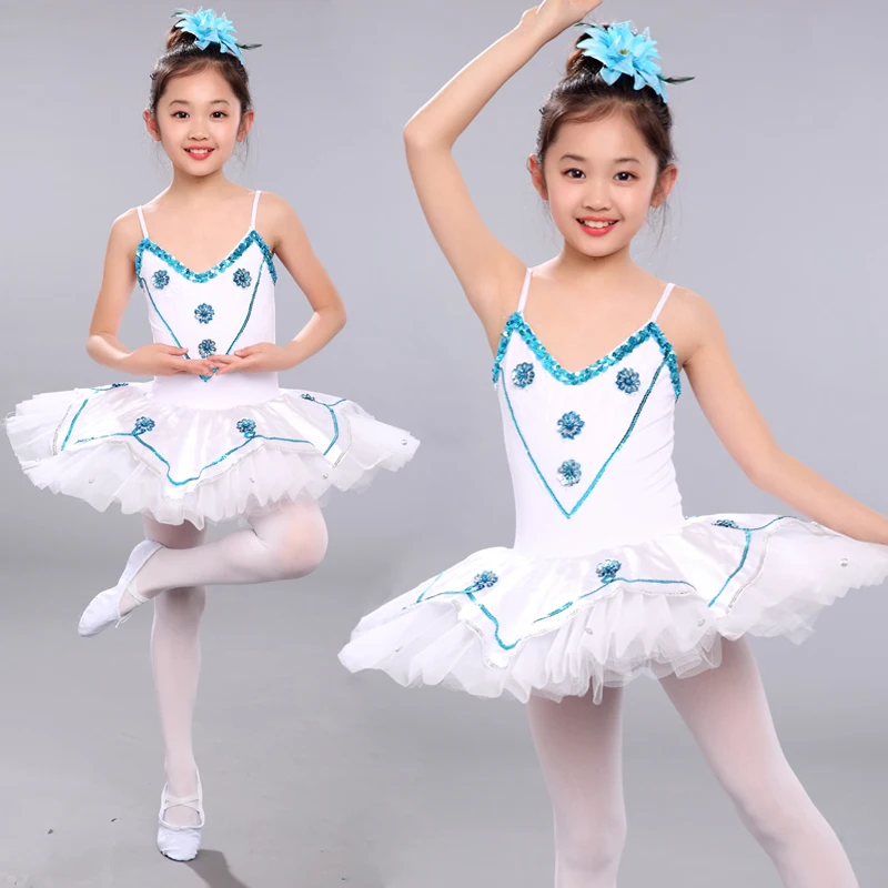 Pancake-Tutu-Children-Ballet-Tutu-Costume-for-Kids-White-Professional ...