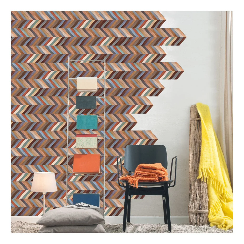 Home Decor 3D PVC Wood Grain Wall Stickers Paper Brick Stone wallpaper ...