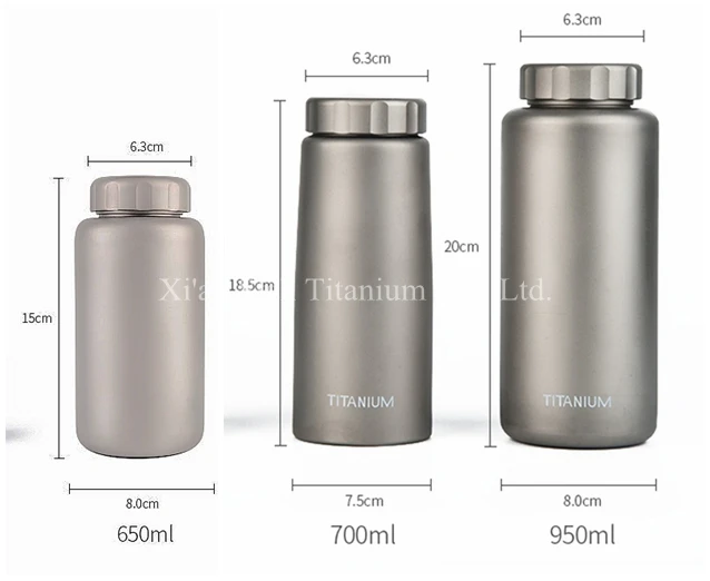 Pure-Titanium-Single-Wall-Straight-Water-Bottle-1050ml-700ml-650ml ...