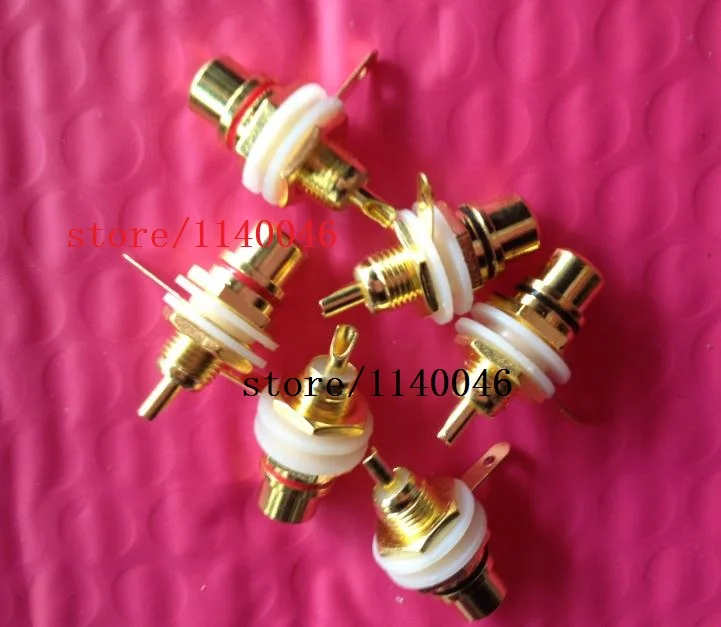 rca connector rca connector Lotus plug socket AV Jack PCB board welded ...