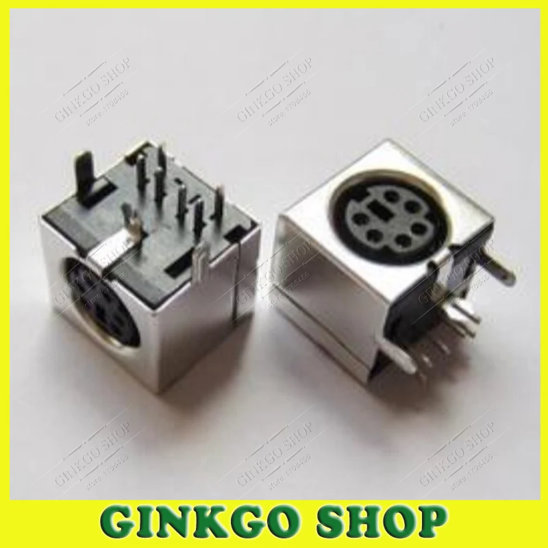 20pcs/lot Ps2-6p Keyboard / Mouse Socket /plug Seat/jack Din Socket Ps ...