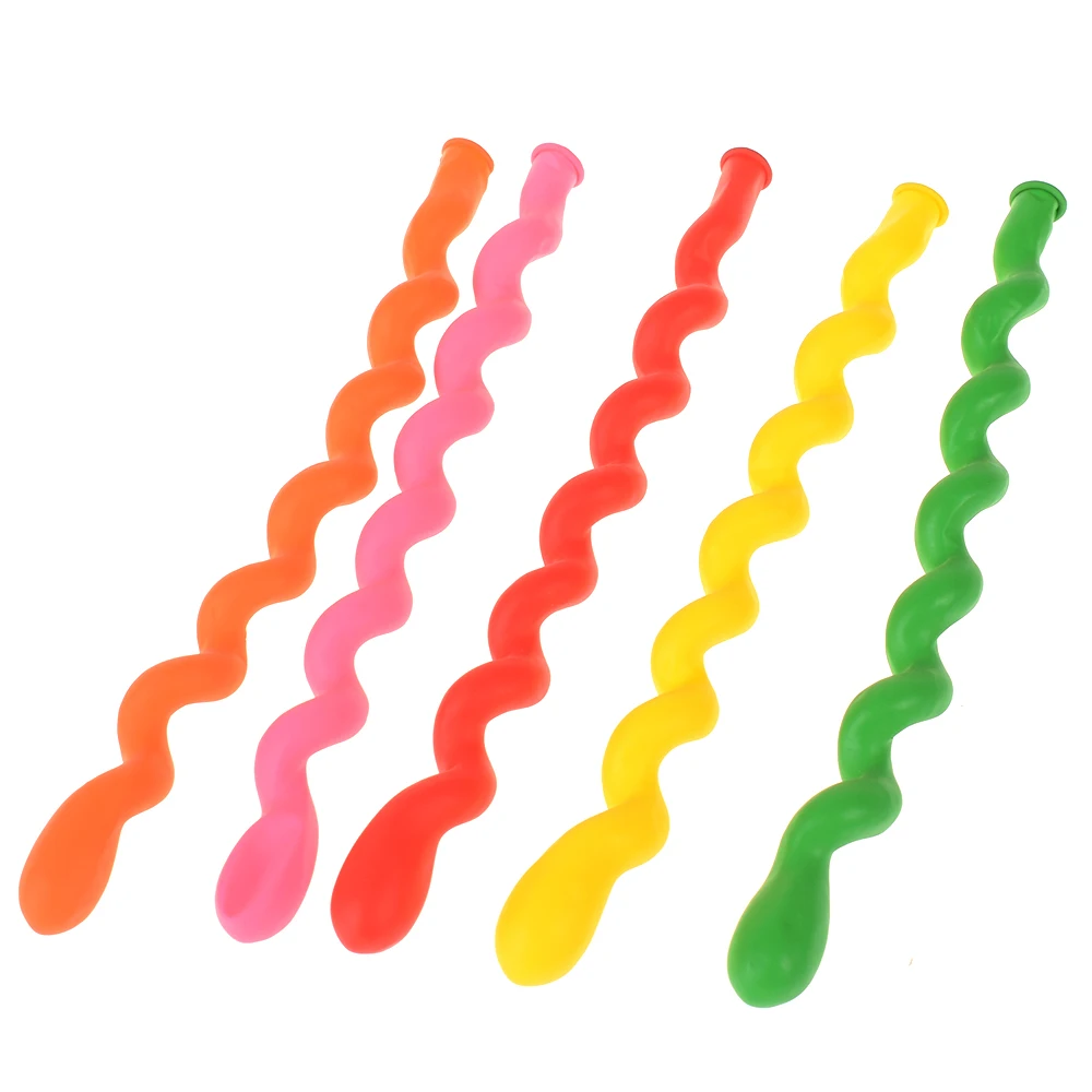50Pcs Giant Latex Rubber Helium Spiral Balloons Wedding Birthday Party ...