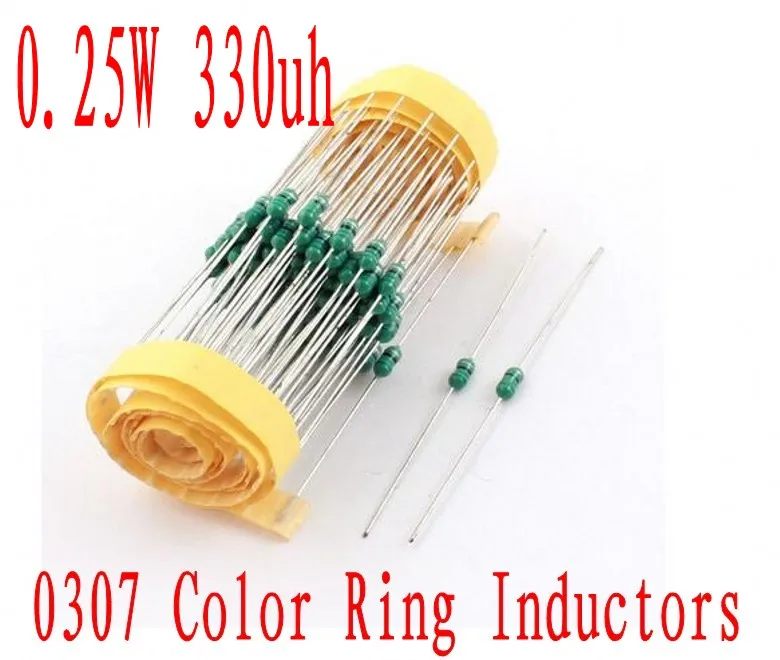 3000Pcs 0307 Color ring inductance 1/4w DIP Inductor 330uh 331 Axial ...