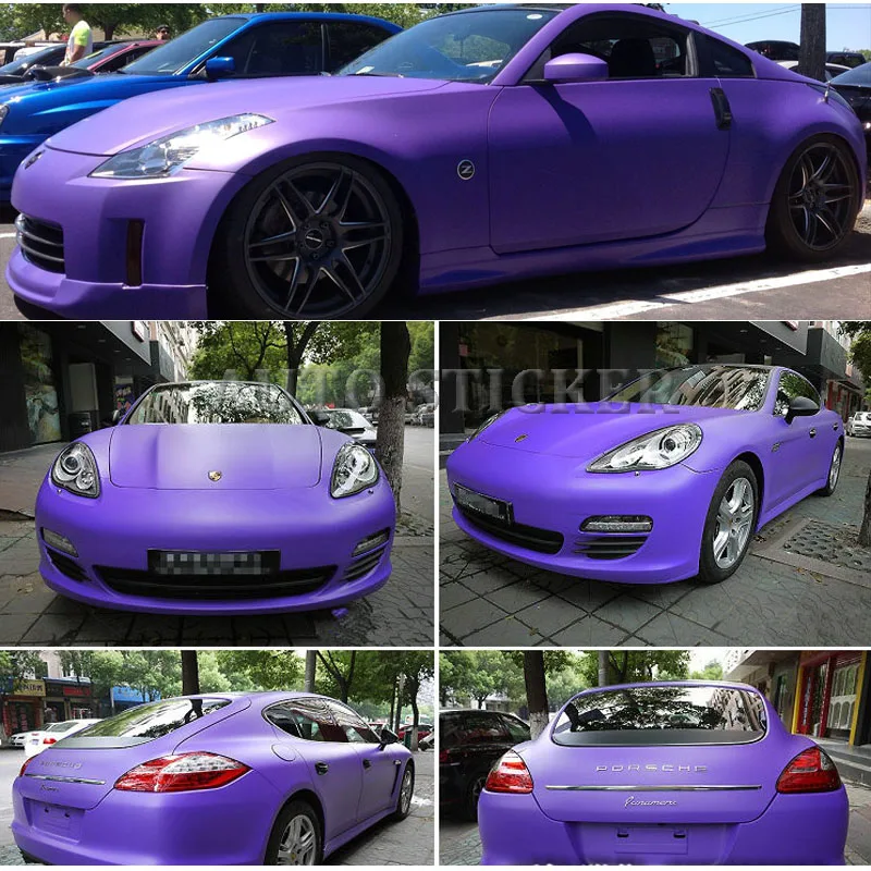 50cm*2M/3M Purple Matte Vinyl Car Wraps Film Matte Film Vinyl Wrap Matt ...