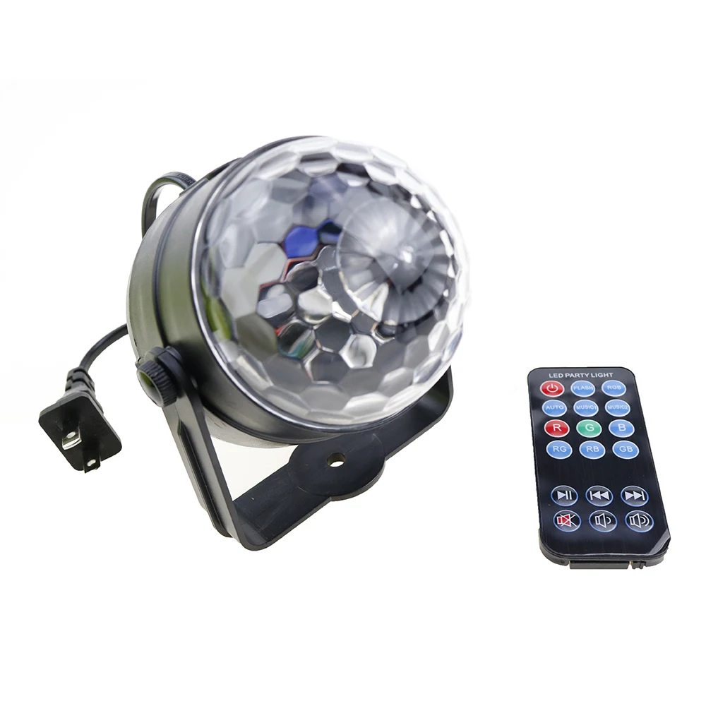 New Magic Color Led Crystal Magic Ball 3w Mini Rgb Stage Lighting ...