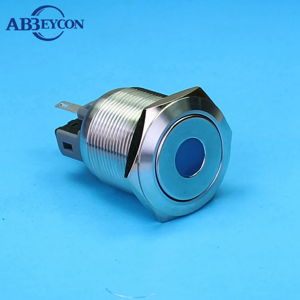 IP67 IK10 Dot led 22mm Abbeycon stainless steel waterproof led button ...