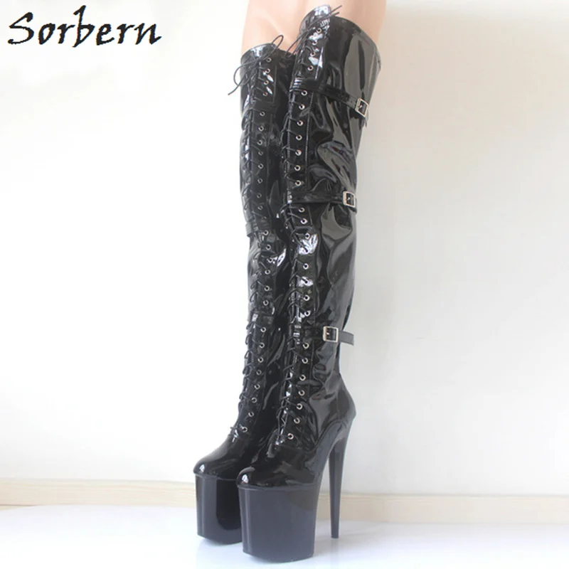 Sorbern Sexy Over The Knee Thigh High Boots Extrem High Heels 20Cm/8 ...
