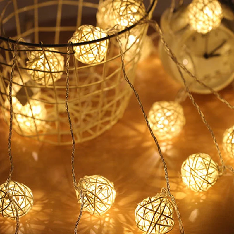 Mycyk New Sepak Takraw Rattan Balls Led Night Lights Led Fairy String ...