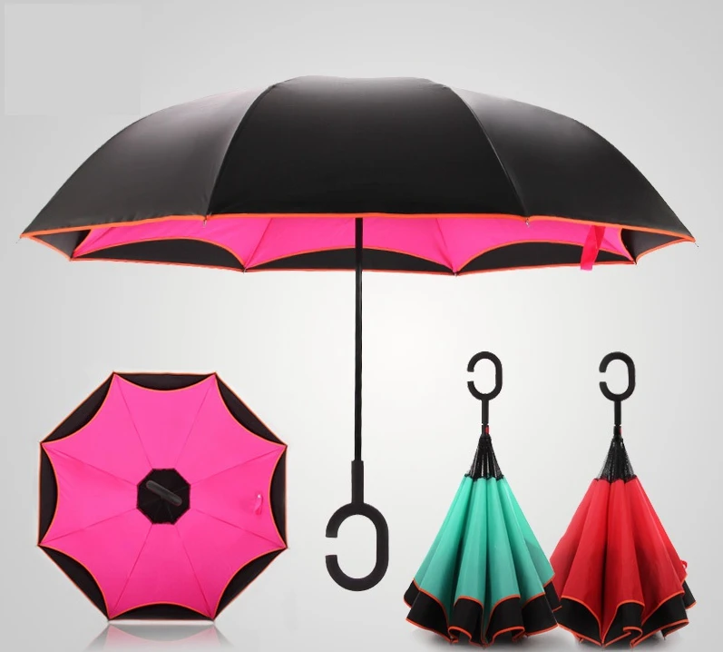 Double layer umbrella long handled umbrella umbrella outdoor Windproof ...