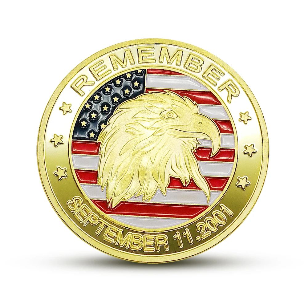 Remember 911 Souvenir Coin United States Eagle World Trade Center ...