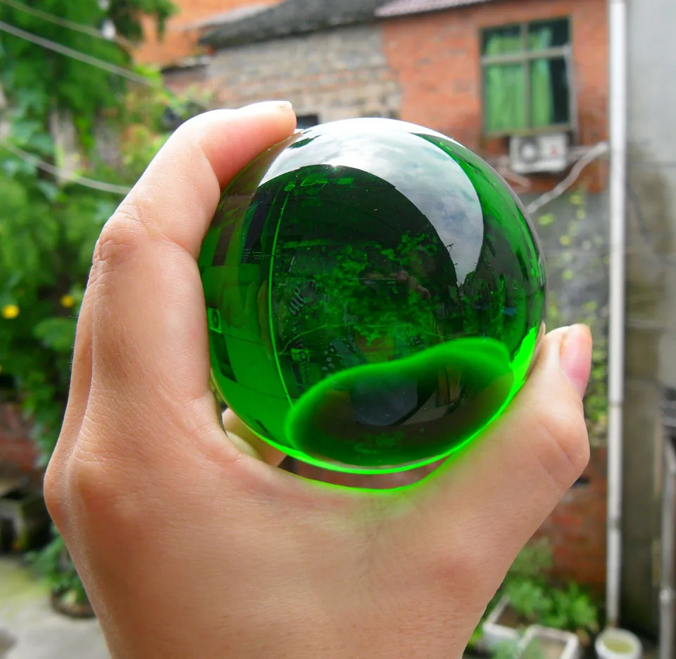 40mm Rare green color small crystal healing balls crystal ball sphere ...