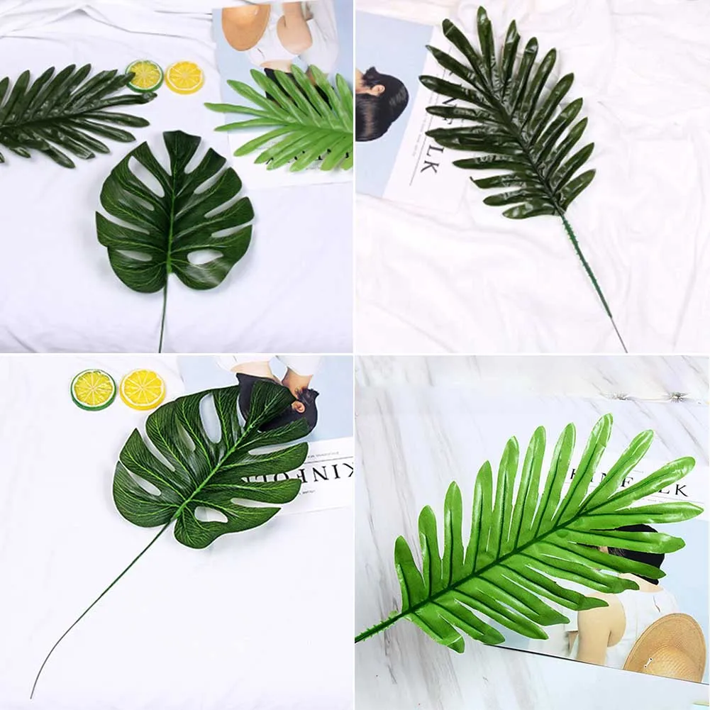 Artificial Leaf Tropical Palm Leaves Simulation Leaf For Hawaiian Theme ...