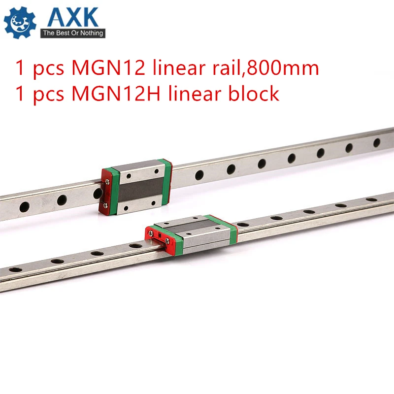Linear Carriage Rail 3d Printer Part Guide Kossel For 12mm 800mm Mgn12 ...