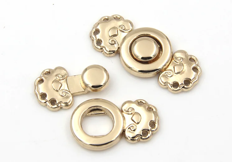 Clothing Metal Button Clasp Buckle Clasps Fur Clothing Collar Clasp Hook Game Buckle Clasps