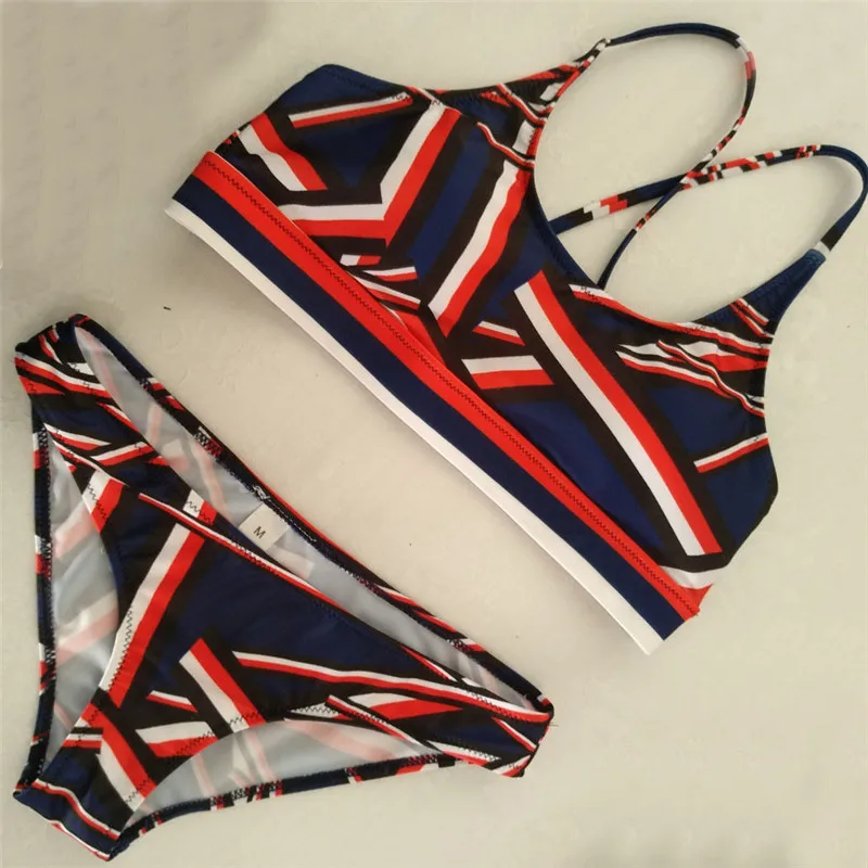 Printed Bikini Set 2018 European American Sexy Bikinis Swimwear Women