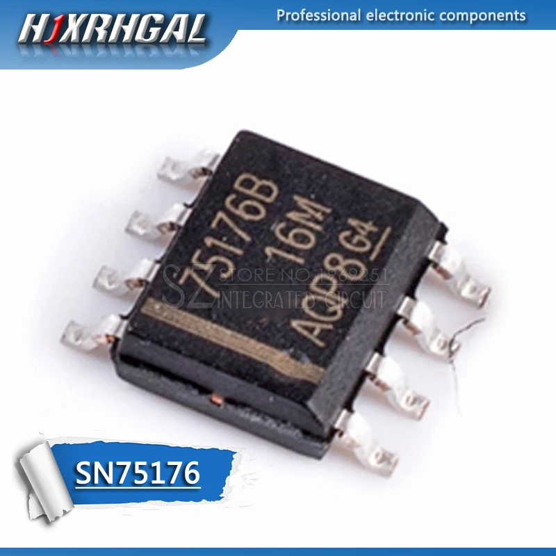 10pcs Sn75176bdr Sop8 Sn75176b Sop Sn75176 Sop-8 75176b Smd New And Original Ic Hjxrhgal ...
