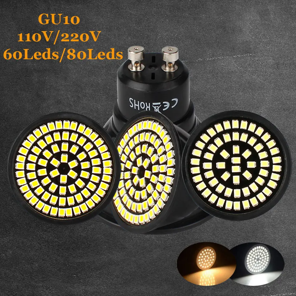 Energy Saving CE&RoHs GU10 LED Spotlight SMD 2835 Light 5W 7W AC 110V ...