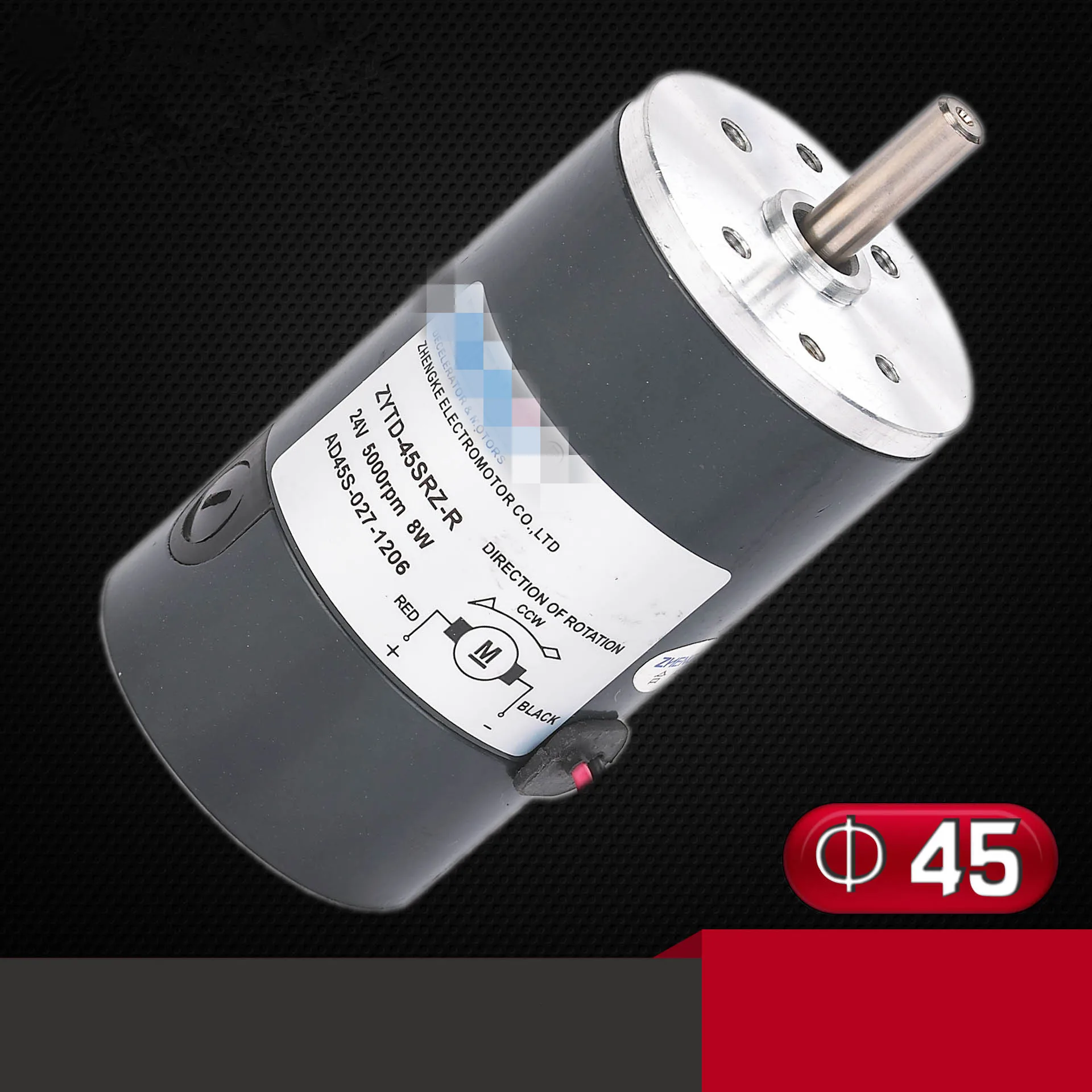 DC ZYTD 45SRZ R 12V 24V 45mm DIA Micro Adjustable Speed Motor Reversing ...