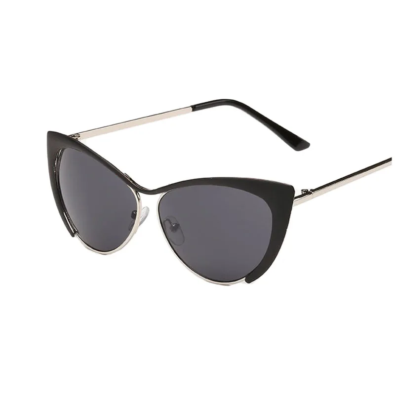 Metade Aro óculos De Sol Cat Eye Shades óculos Meia Armação óculos De