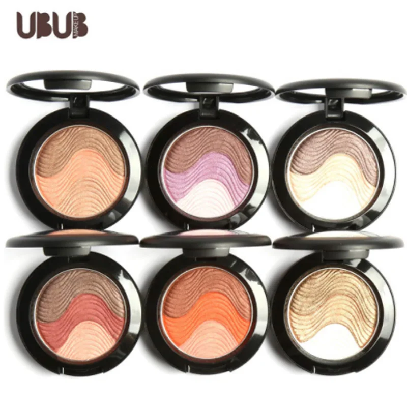 UBUB Brand 3 Color Eye Shadows Cosmetics Palette Waterproof Pigment ...