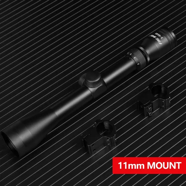 FIRE WOLF 3-9x40 Hunting Mil Dot Air Rifle Gun Outdoor Optics Sniper ...