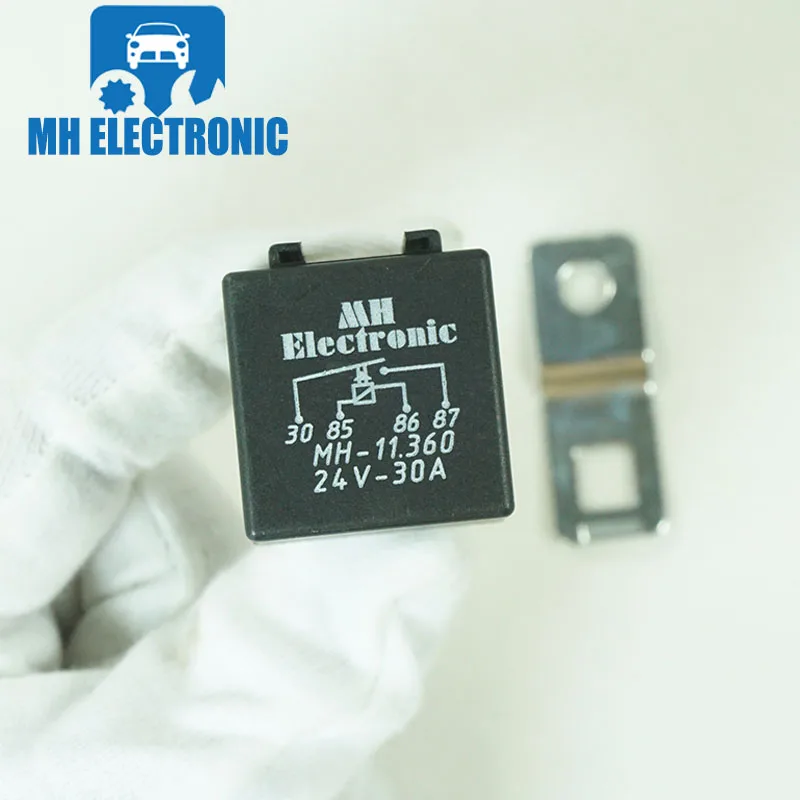 Mh Electronic New Universal Relay Rele 4pins 24v 30 Amp For Dodge Ford ...
